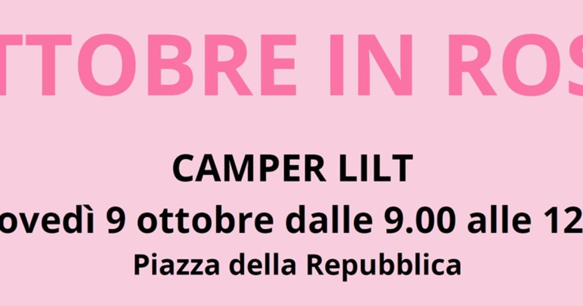 Comune di Caerano di San Marco - Ottobre in Rosa - Camper LILT 2025